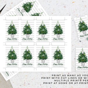 Editable Christmas Gift Tag Template | Custom Christmas Hang Tag ...