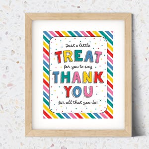 Appreciation Sign | Staff Teacher Appreciation Week, Thank You Treat ...