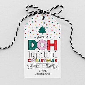 Christmas Playdough Gift Tag: DOH Lightful Printable (PDF) - Etsy