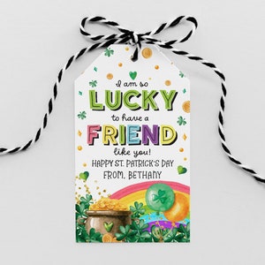 Printable St. Patrick's Day Gift Tag Label | Happy St. Patrick's Day ...