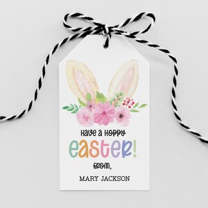Kids Easter Card Printable | Have A Hoppy Easter Editable Template ...