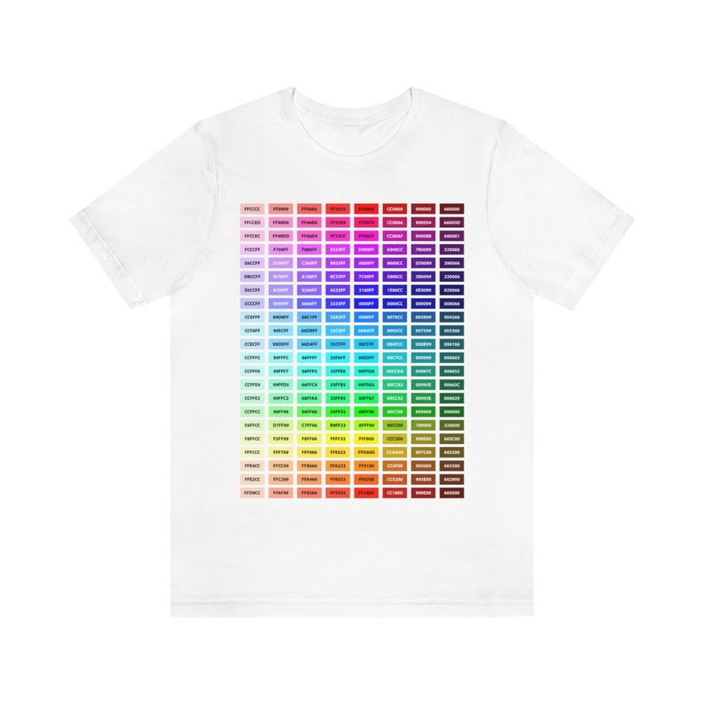 Monster Digital Printify Test Print With Hex Codes and Color Swatches ...