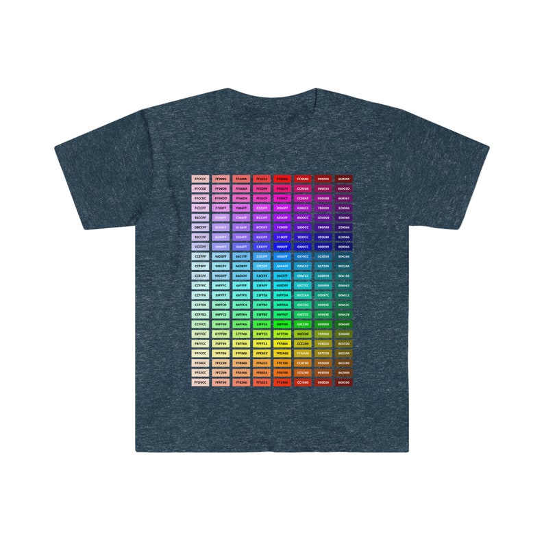 Monster Digital Printify Test Print With Hex Codes and Color Swatches ...