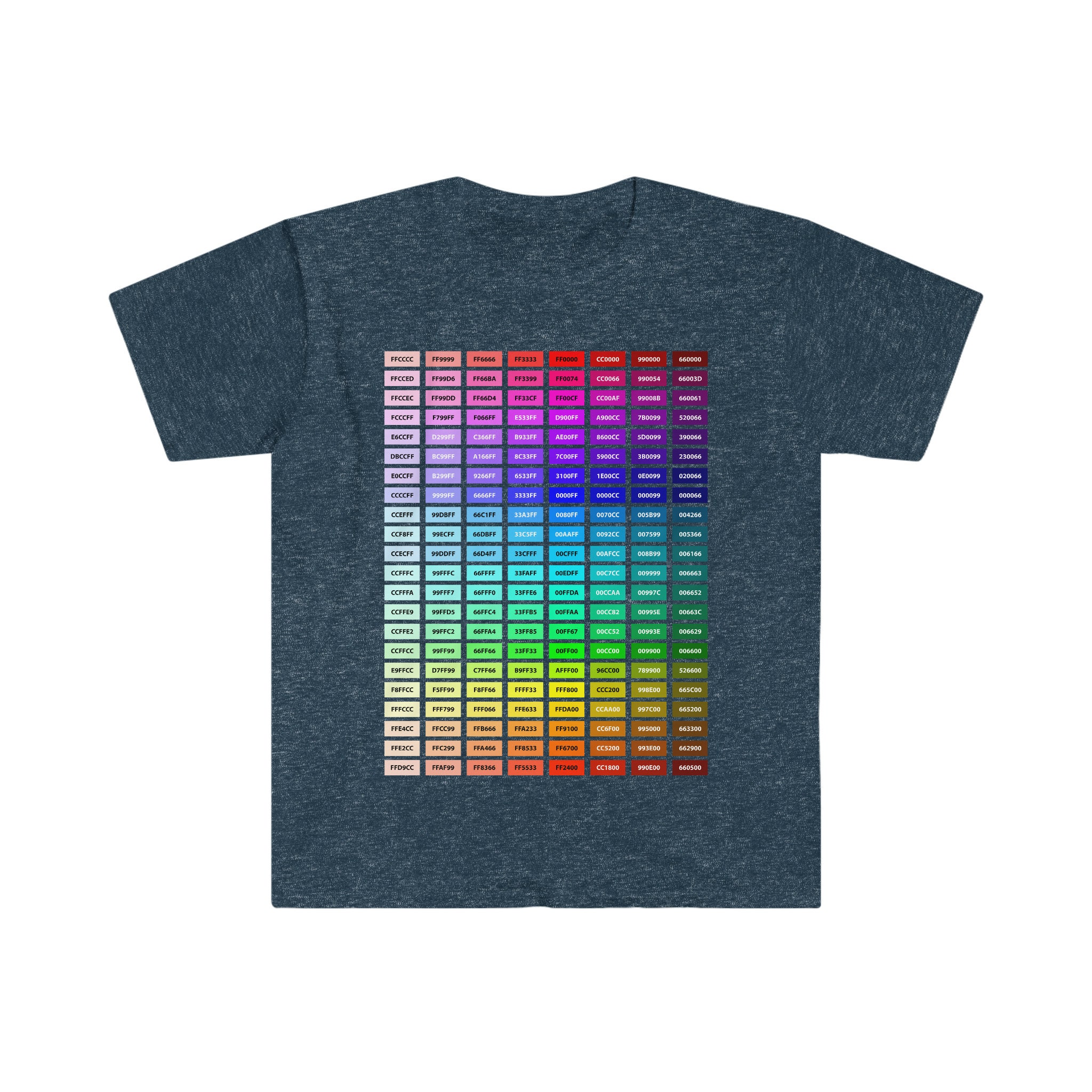 Monster Digital Printify Test Print With Hex Codes and Color Swatches ...