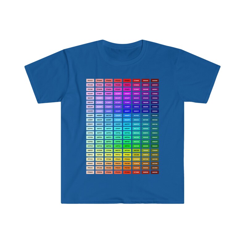 Monster Digital Printify Test Print With Hex Codes and Color Swatches ...