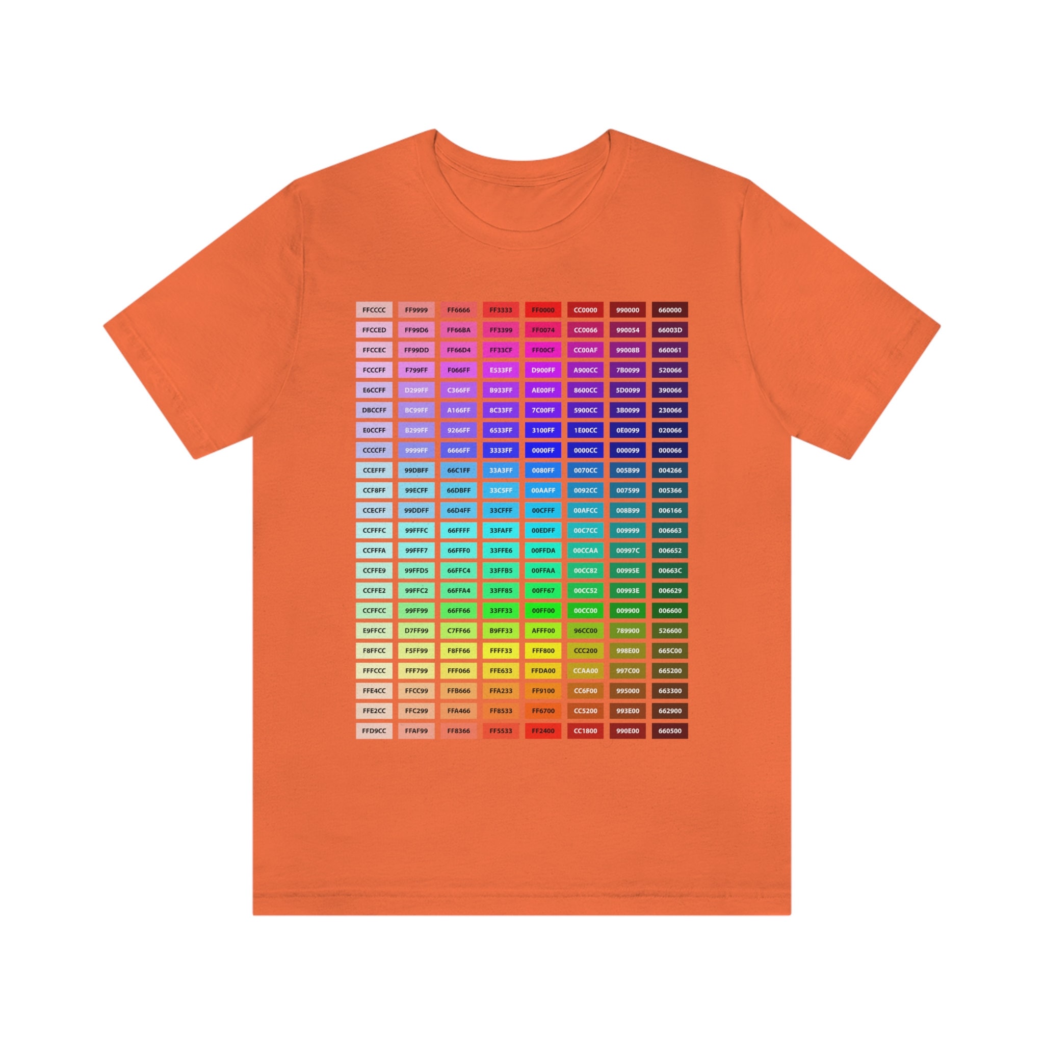 Dream Junction Printify Test Print With Hex Codes and Color Swatches ...