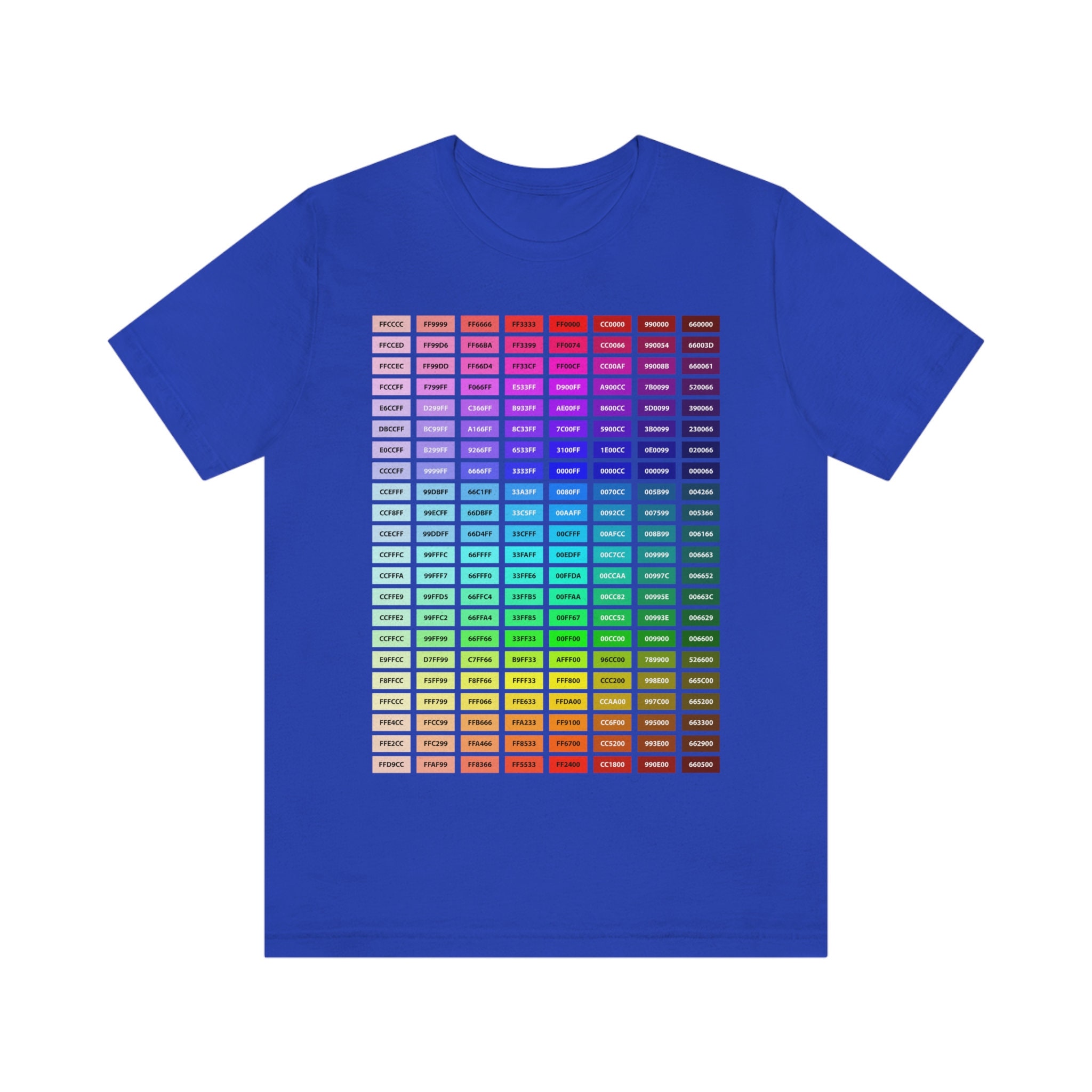 Dream Junction Printify Test Print With Hex Codes and Color Swatches ...