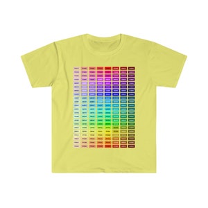 Monster Digital Printify Test Print With Hex Codes and Color Swatches ...