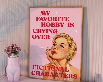 Bookish Art Print Bookish Wall Art Digital Printable Wall Decor Book ...