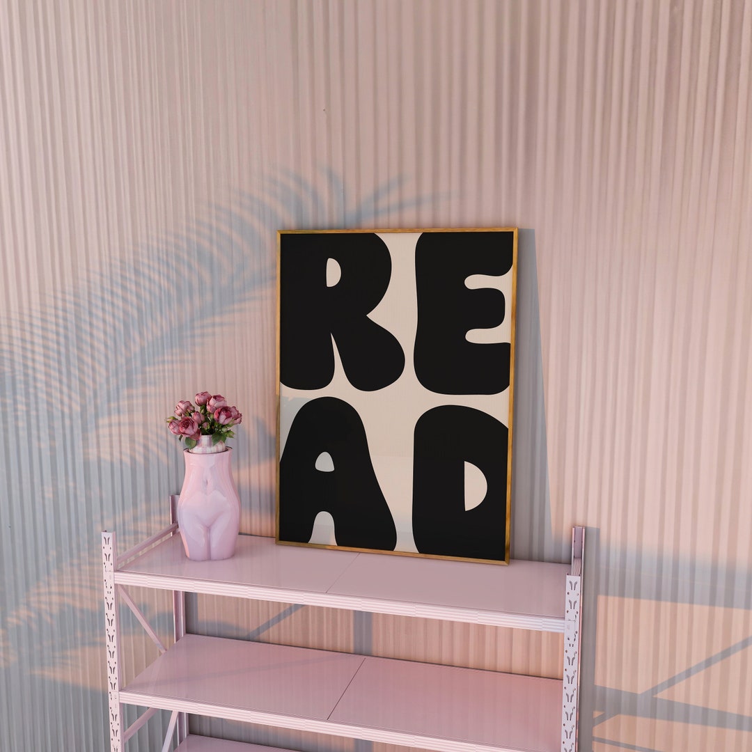 Bookish Art Print Bookish Wall Art Digital Printable Wall Decor Book ...