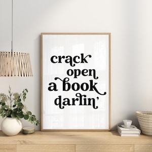 Bookish Art Print | Bookish Wall Art | Digital Printable Wall Decor ...