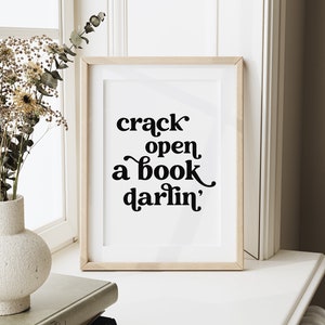 Bookish Art Print | Bookish Wall Art | Digital Printable Wall Decor ...