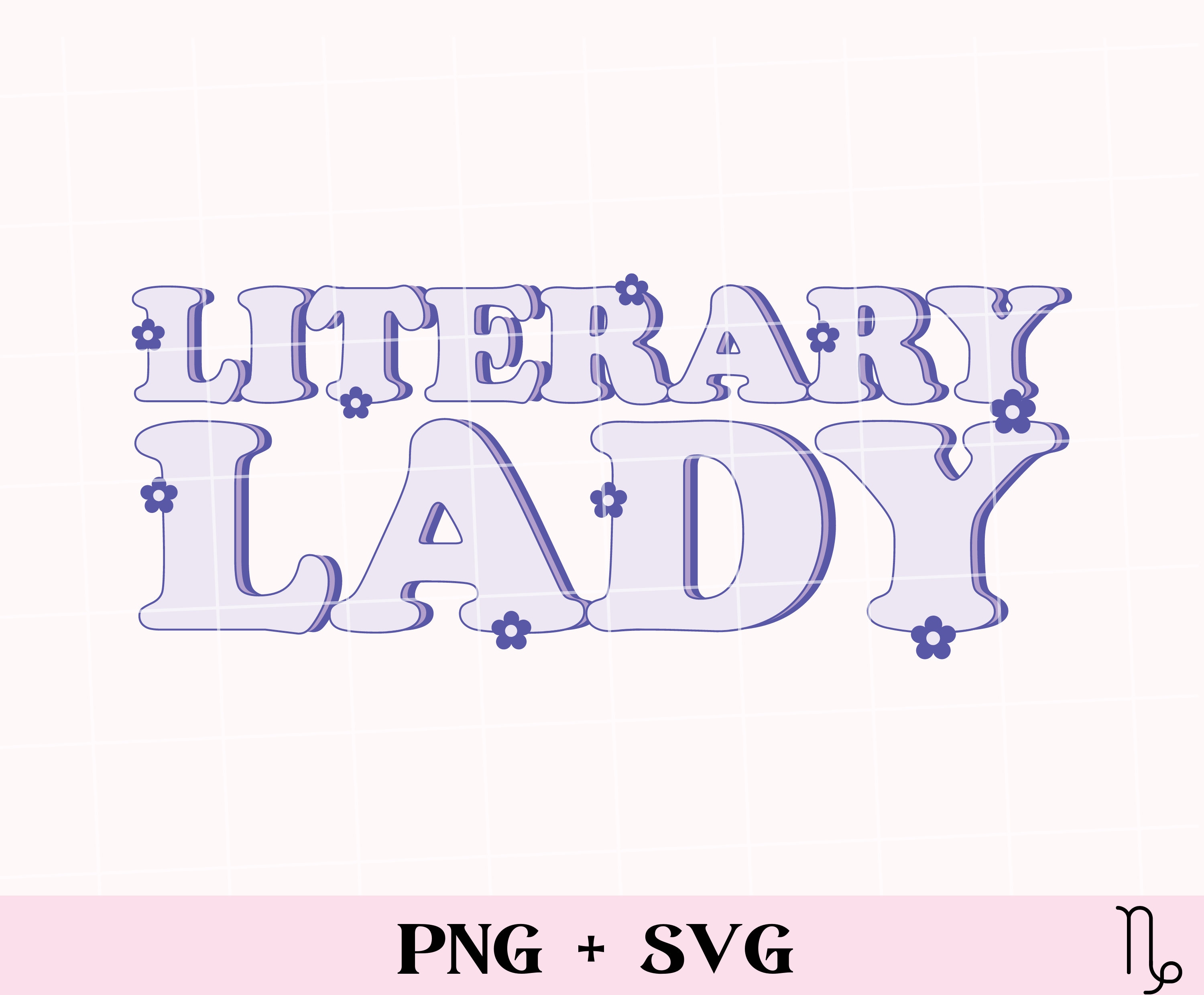 Literary Lady SVG + PNG | Bookish Svg, Booktrovert, Book Lover Svg ...