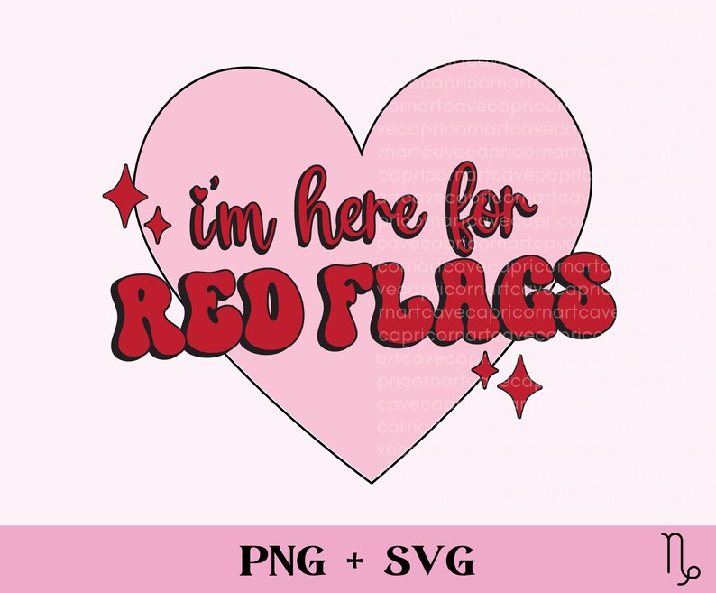 I'm Here for Red Flags SVG and PNG Morally Grey Bookish - Etsy