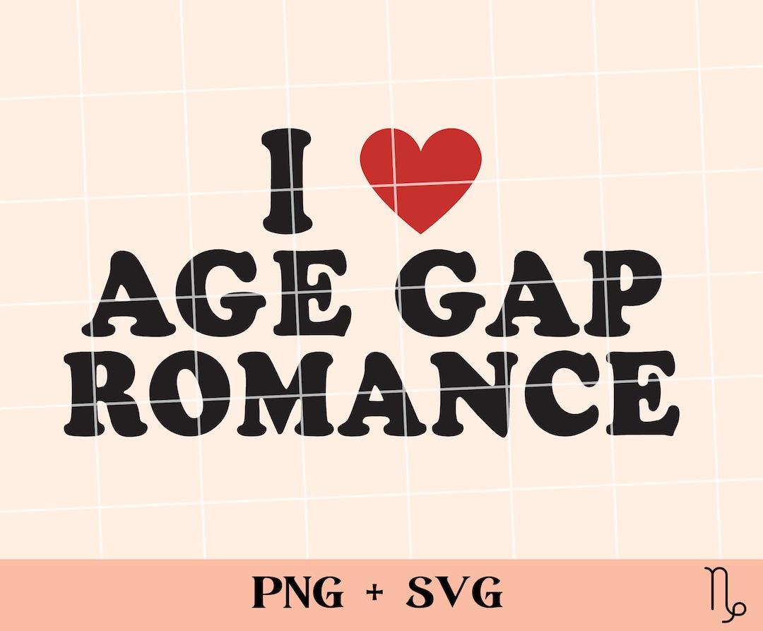 I Heart Age Gap Romance SVG and PNG | Bookish Png, Romance Tropes ...