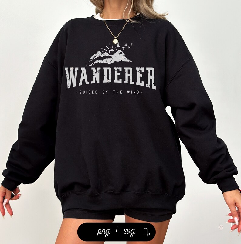 Wanderer SVG and PNG | Wanderlust Svg, Camping Svg, Road Trip Svg ...