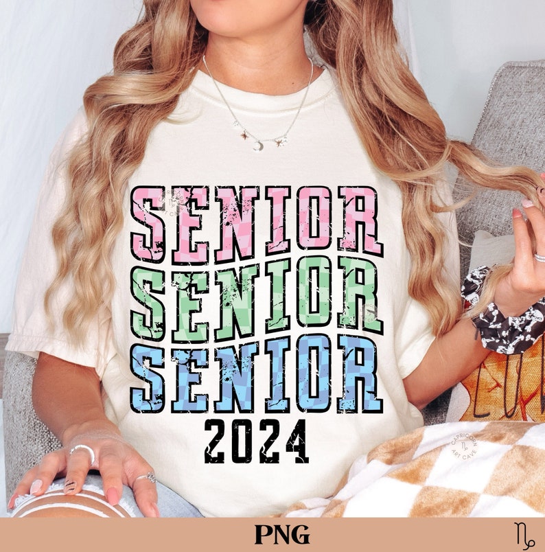 Senior 2024 Checkered PNG and SVG 2024 Senior Svg Graduate - Etsy