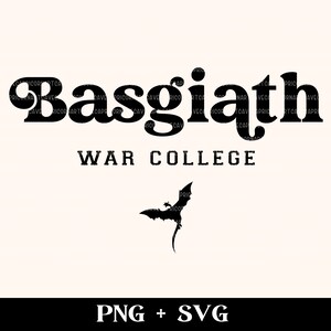 Basgiath War College SVG and PNG Fantasy Romance Svg, Bookish Svg, Book ...