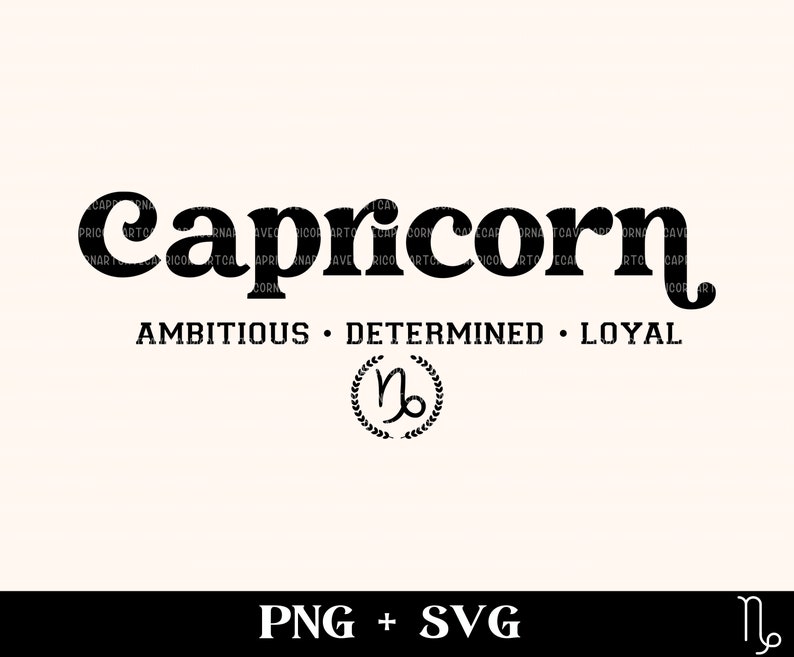 Capricorn Energy SVG and PNG | Capricorn Vibes Svg, Capricorn Svg ...