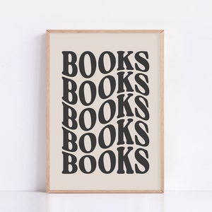 Bookish Art Print | Bookish Wall Art | Digital Printable Wall Decor ...