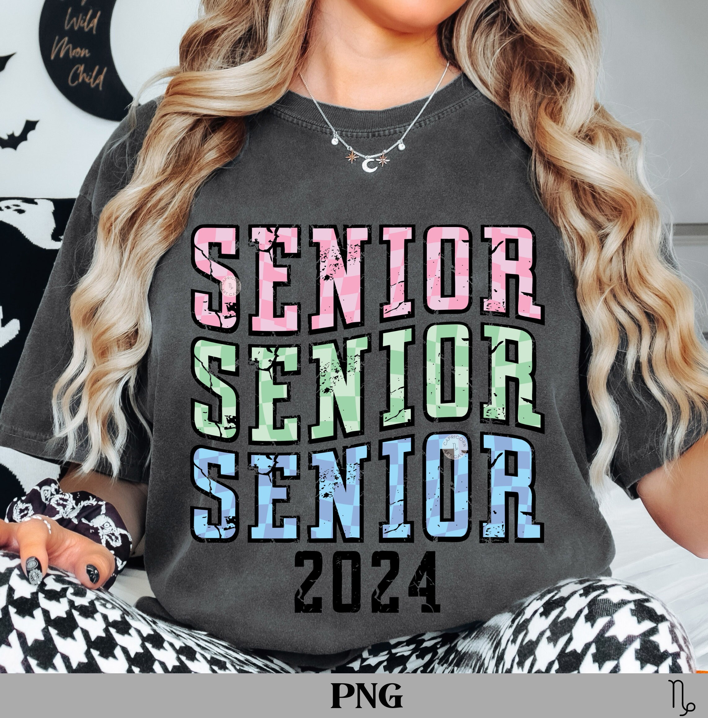 Senior 2024 Checkered PNG and SVG 2024 Senior Svg Graduate - Etsy