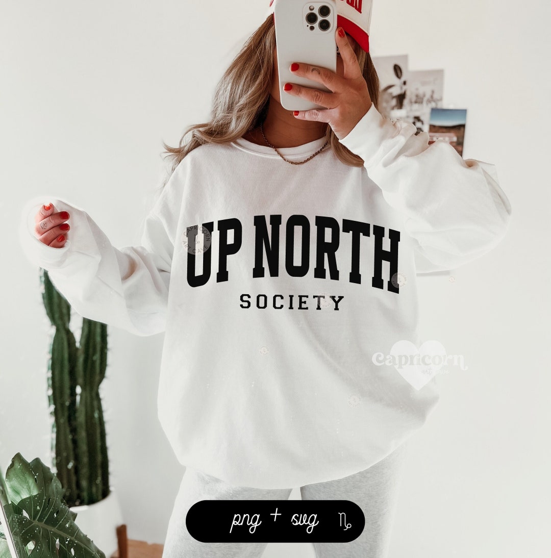 Up North Society SVG and PNG | Trendy Varsity Font Svg - Etsy