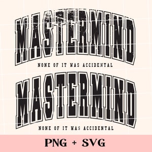 Mastermind Distressed Varsity Style SVG and PNG | Svg, Swift Cut File ...