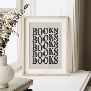 Bookish Art Print | Bookish Wall Art | Digital Printable Wall Decor ...