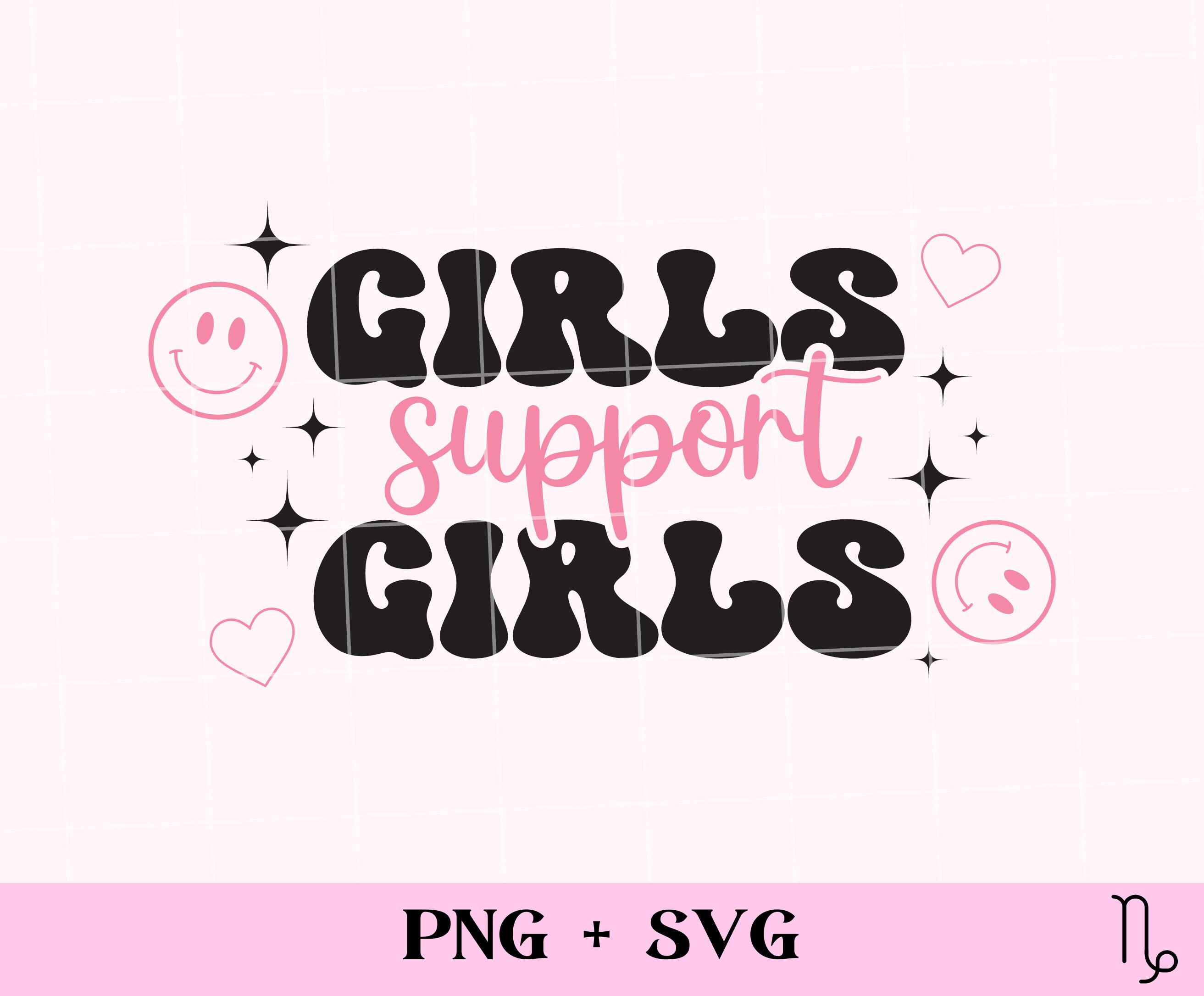 Girls Support Girls SVG and PNG Feminist Png Female - Etsy