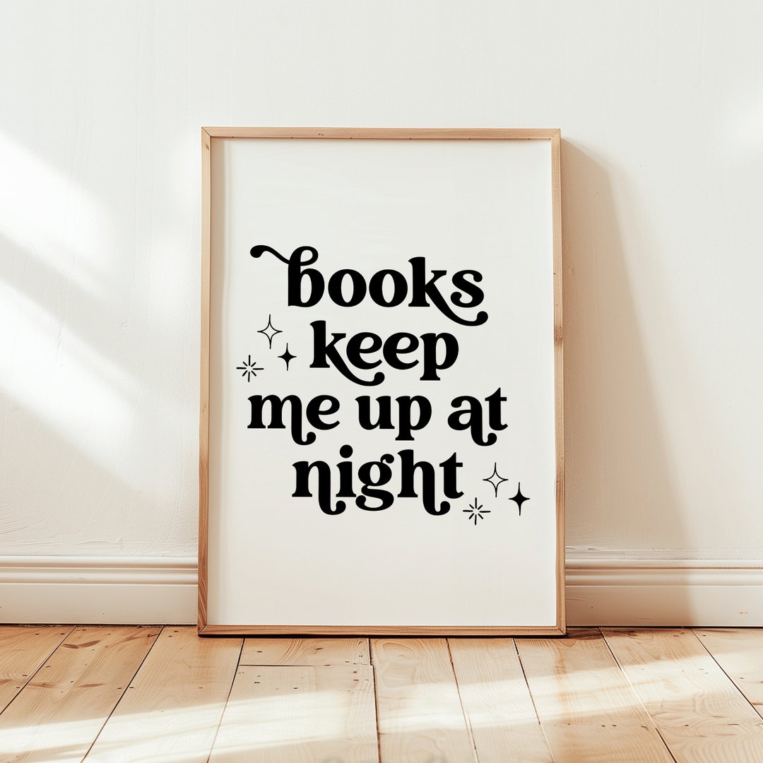 Bookish Art Print | Bookish Wall Art | Digital Printable Wall Decor ...