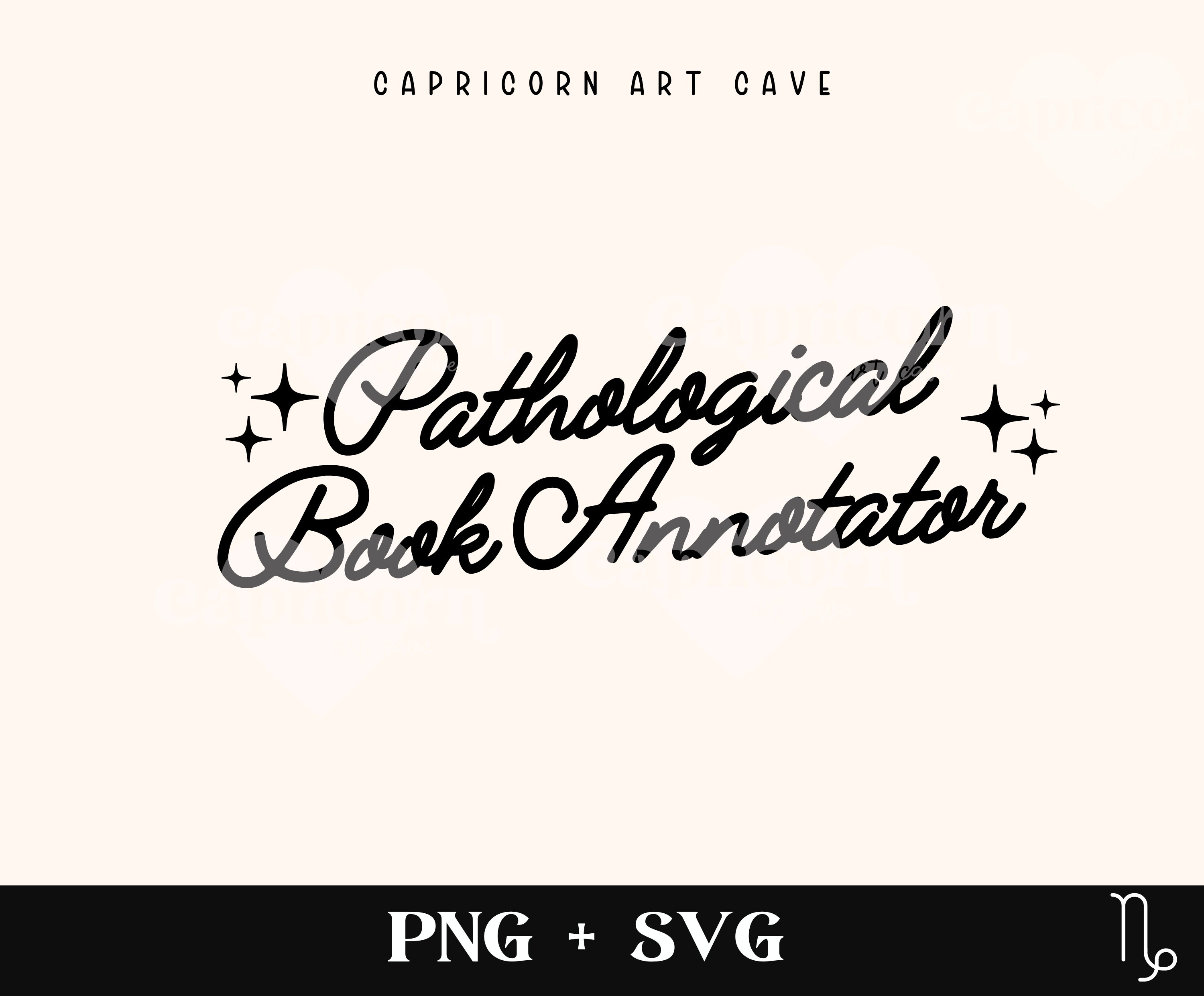 Book Annotator SVG and PNG | Bookish Svg, Book Annotation Svg, Book ...