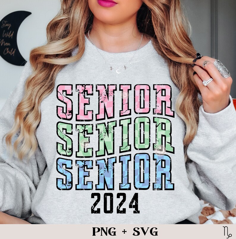 Senior 2024 Checkered PNG and SVG 2024 Senior Svg Graduate - Etsy