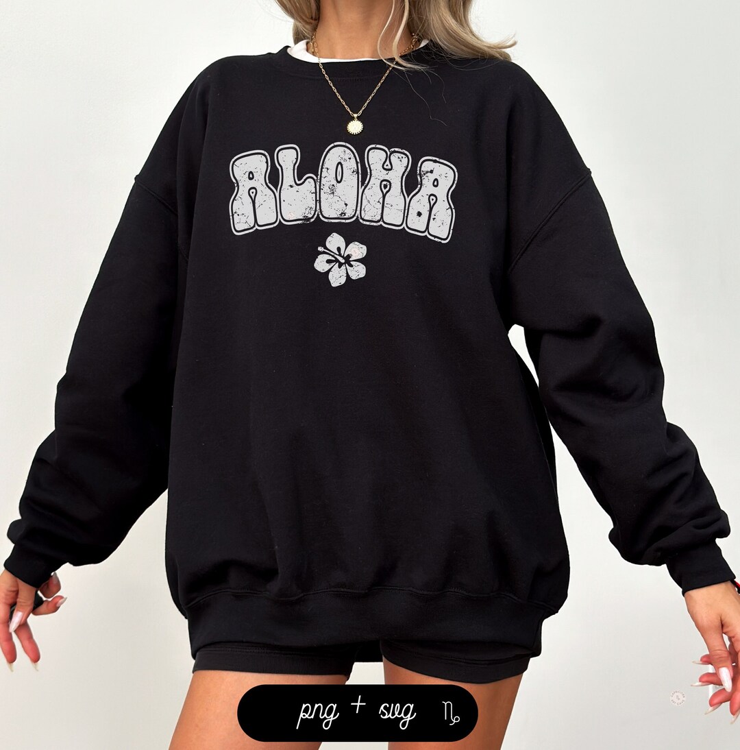Aloha Distressed SVG and PNG Aloha Svg, Beach Vibes Svg, Aloha Png ...