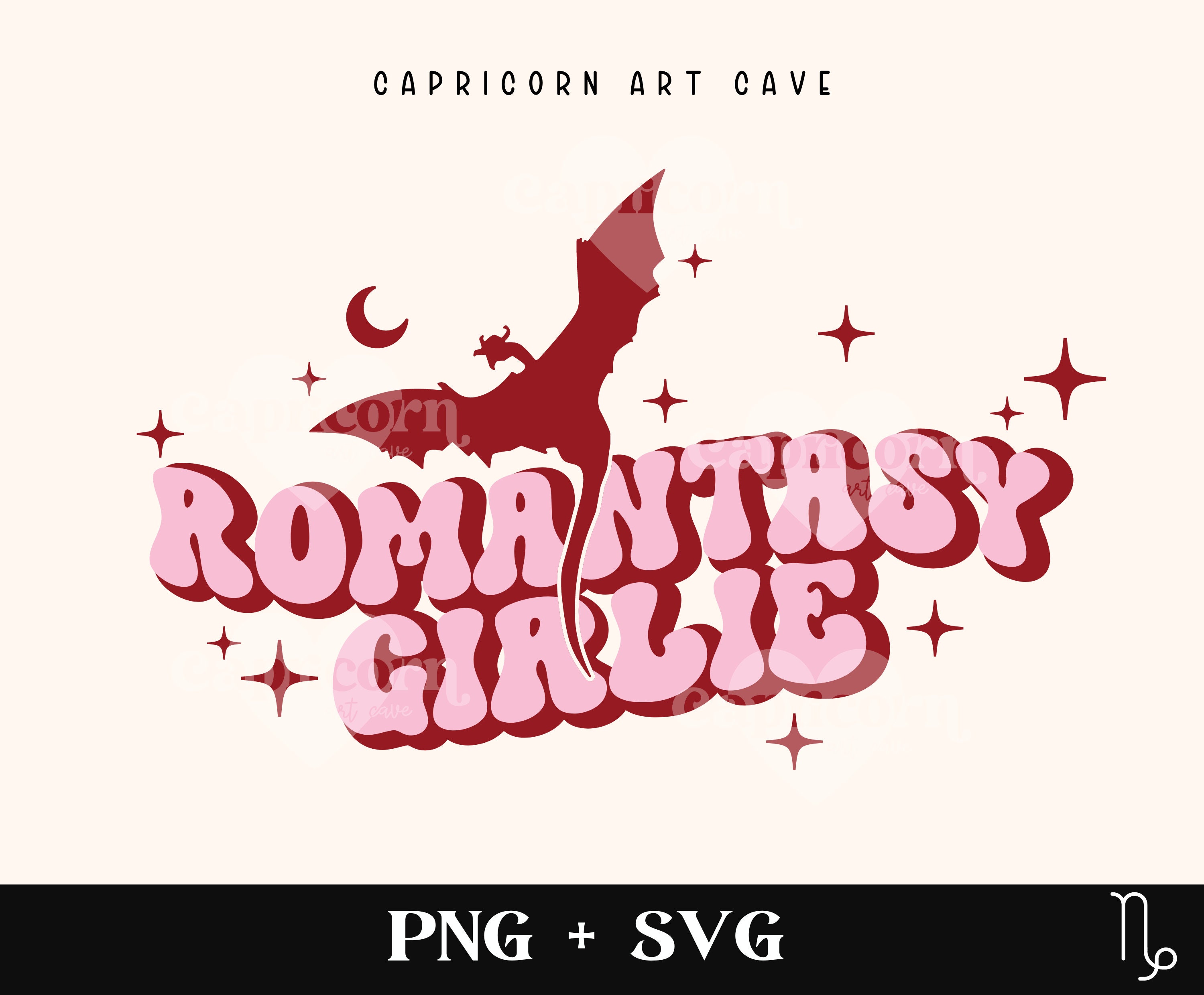 Romantasy Girlie SVG and PNG | Bookish Svg, Bookish Svg, Fantasy ...