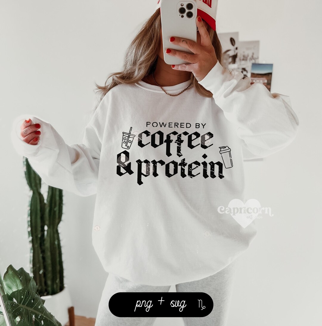 Coffee and Protein SVG and PNG | Gym Rat, Girls Who Lift Svg, Leg Day ...