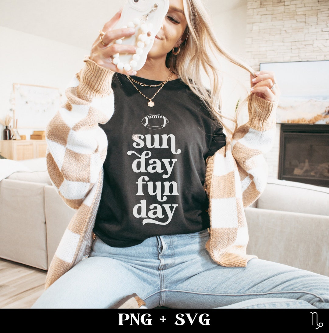 Sunday Funday SVG + PNG | Trendy Fall Svg, Football Season Svg, Game ...