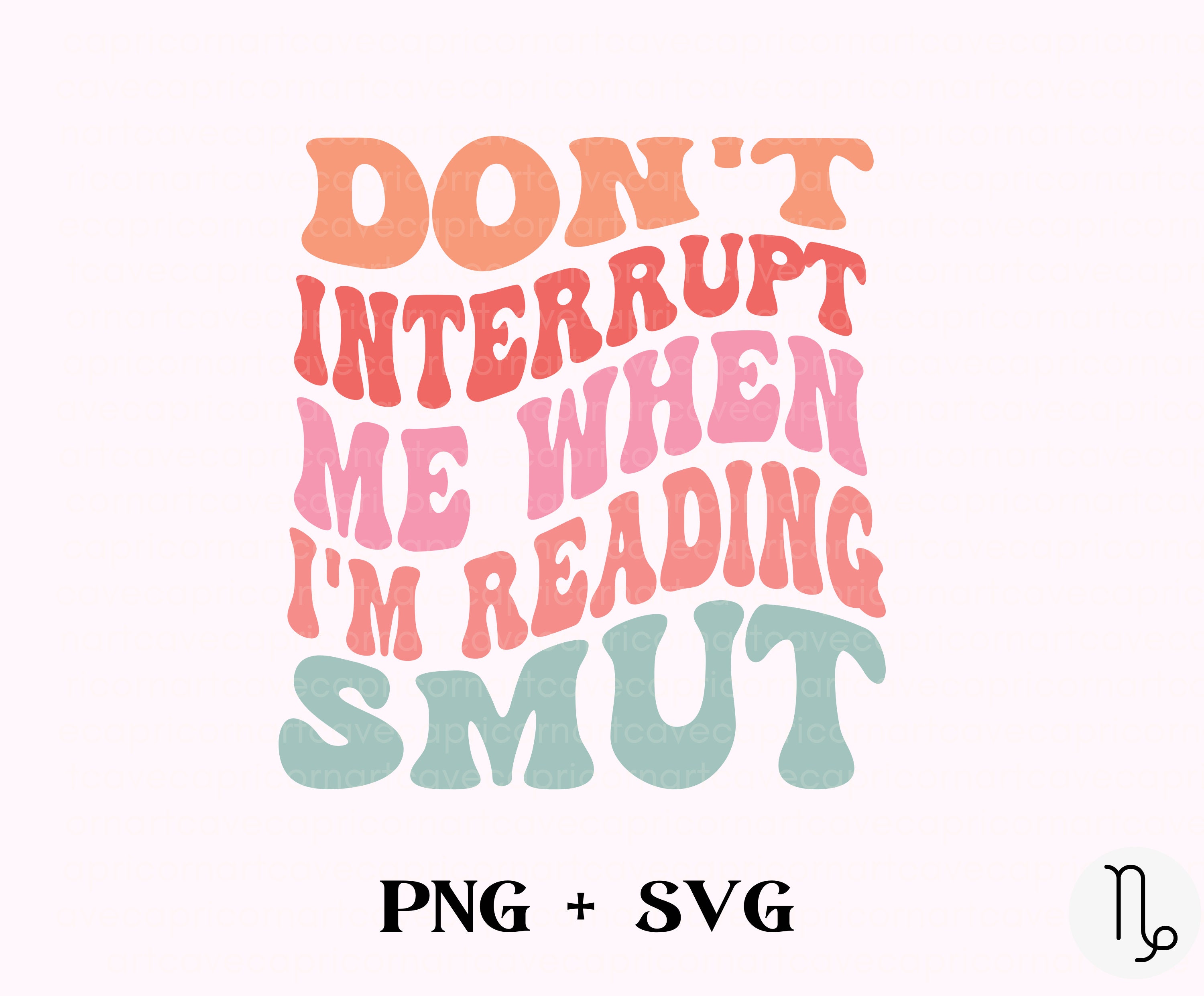 Reading Smut SVG and PNG Sublimation Design for Commercial and Personal ...