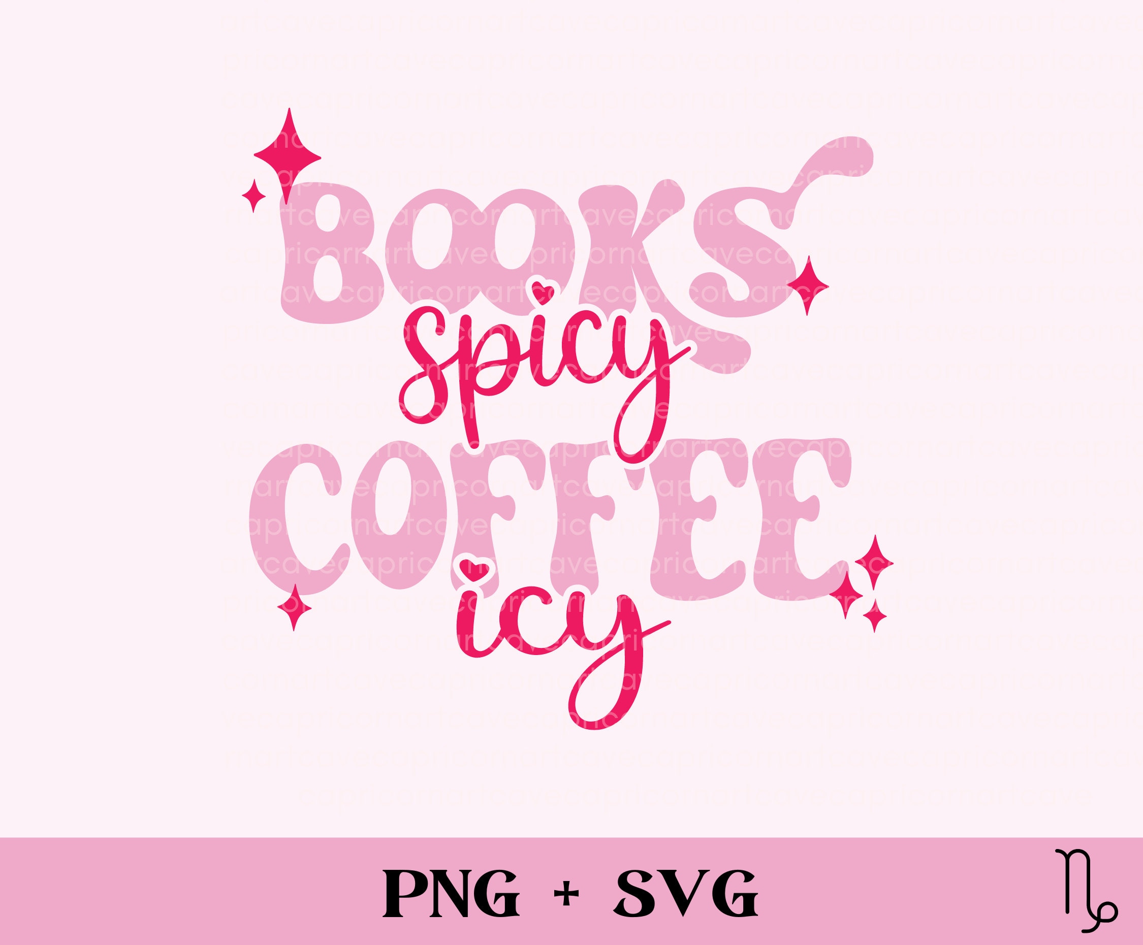 Books Spicy, Coffee Icy PNG and SVG | Reading Smut Bookish Png ...