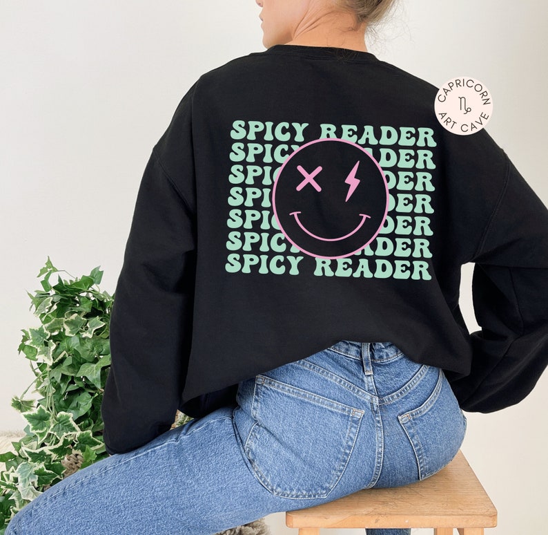 Spicy Reader PNG and SVG Transparent Smiley Face Sublimation - Etsy