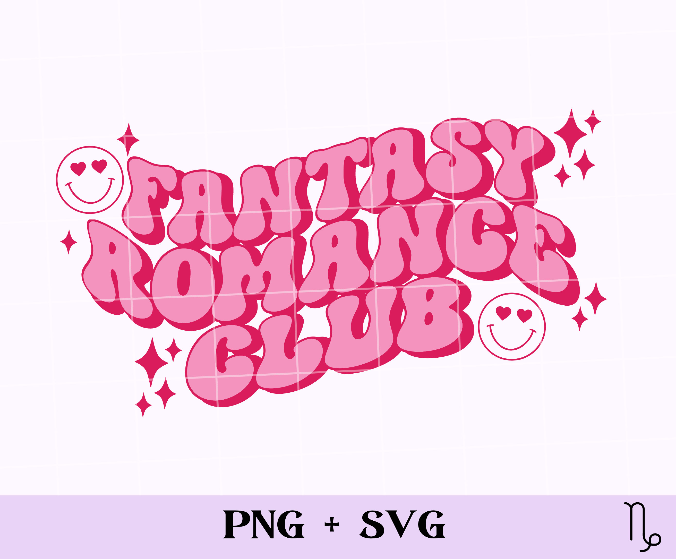 Fantasy Romance Club SVG and PNG Bookish Png Fantasy - Etsy