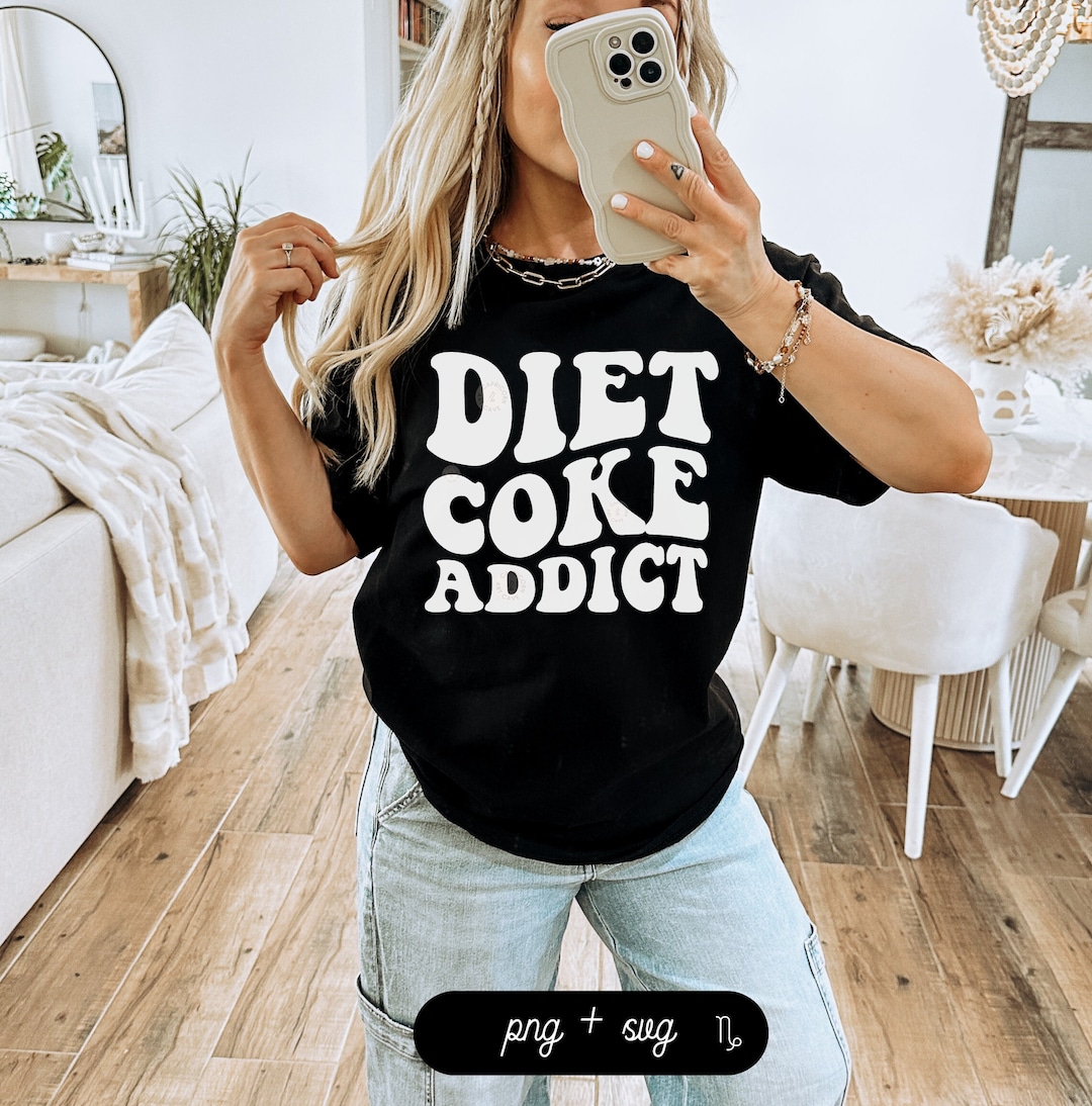 Diet Coke Addict SVG and PNG | Retro Coke Svg, Coke Lover Svg, Running ...