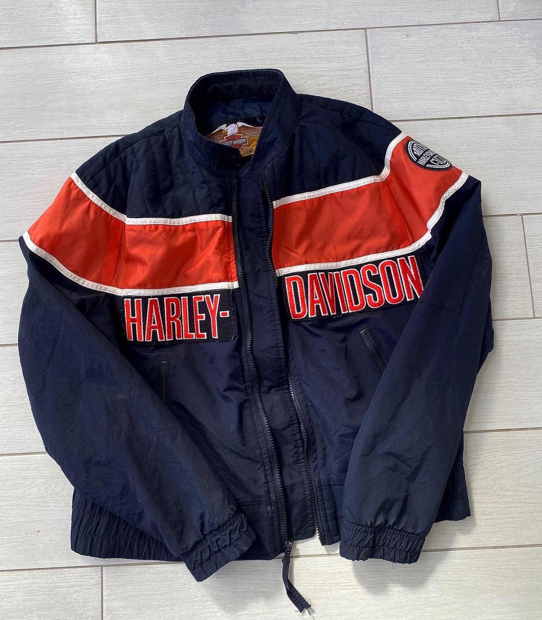 Harley Davidson Motor Cycle Jacket - Etsy