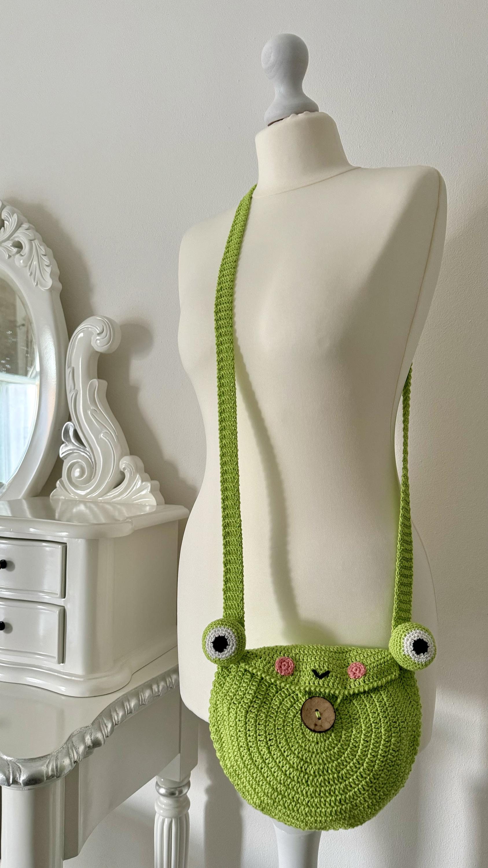 Handmade Crochet Frog Bag - Etsy