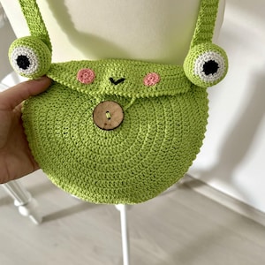 Handmade Crochet Frog Bag - Etsy