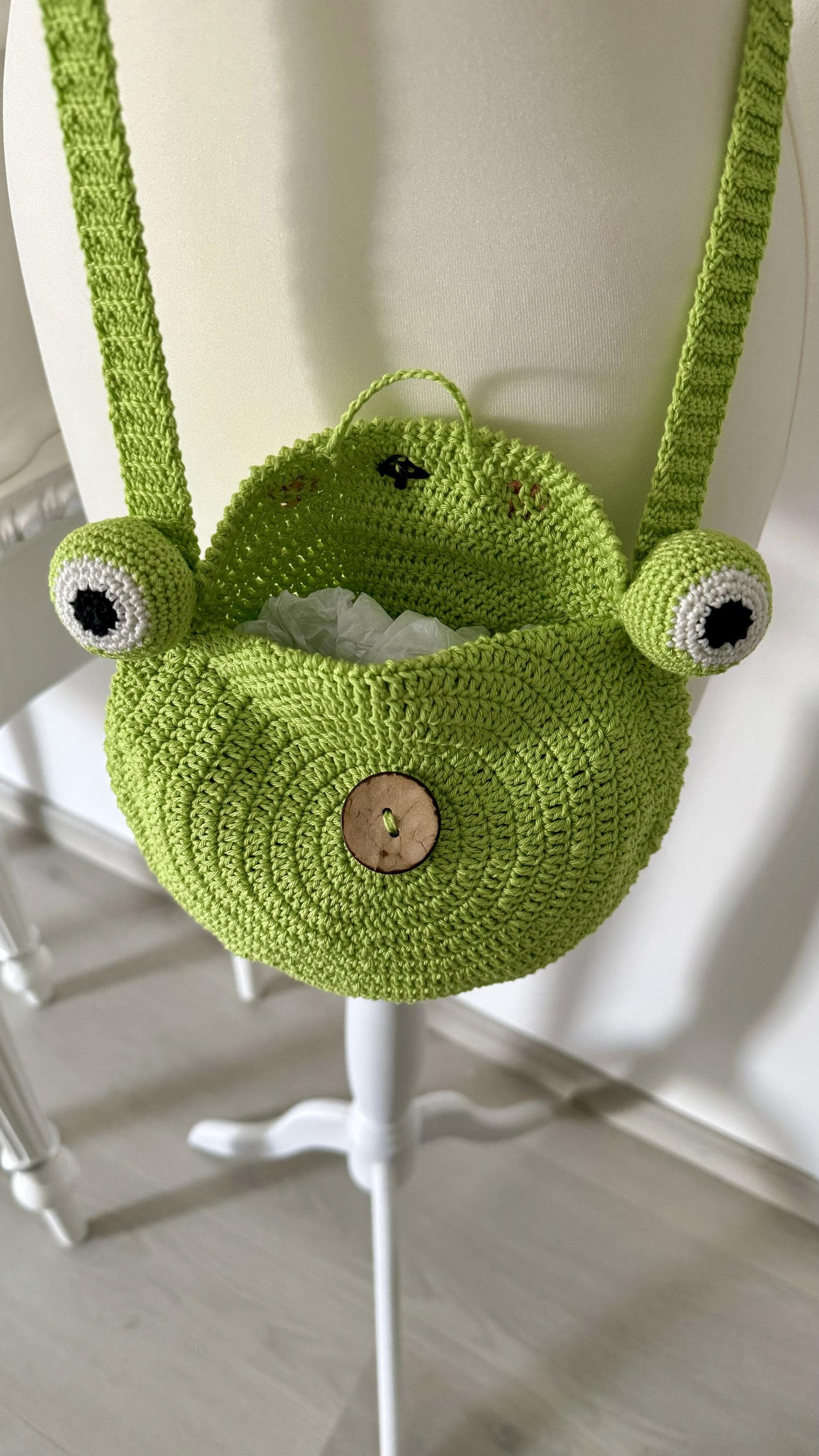Handmade Crochet Frog Bag - Etsy