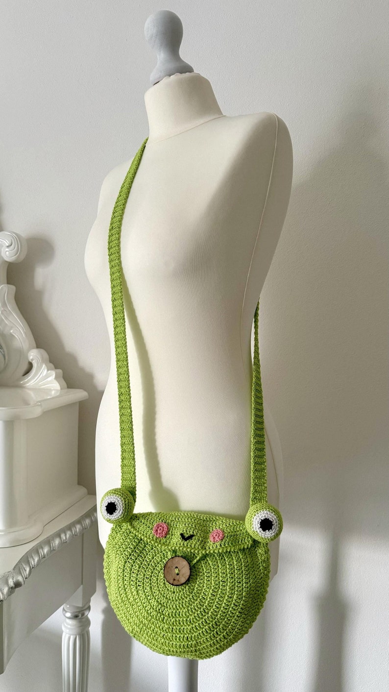 Handmade Crochet Frog Bag - Etsy