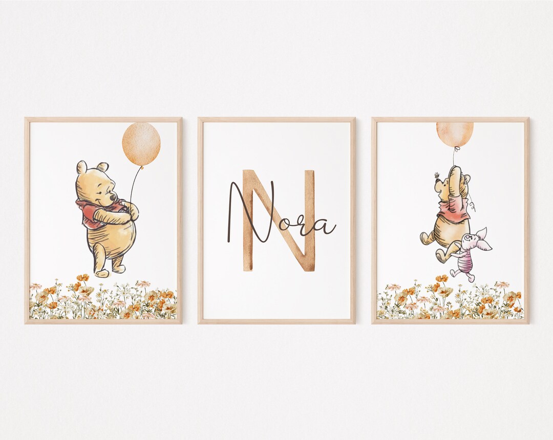 Classic Winnie the Pooh Nursery Print|set of 3 Winnie the Pooh Print ...