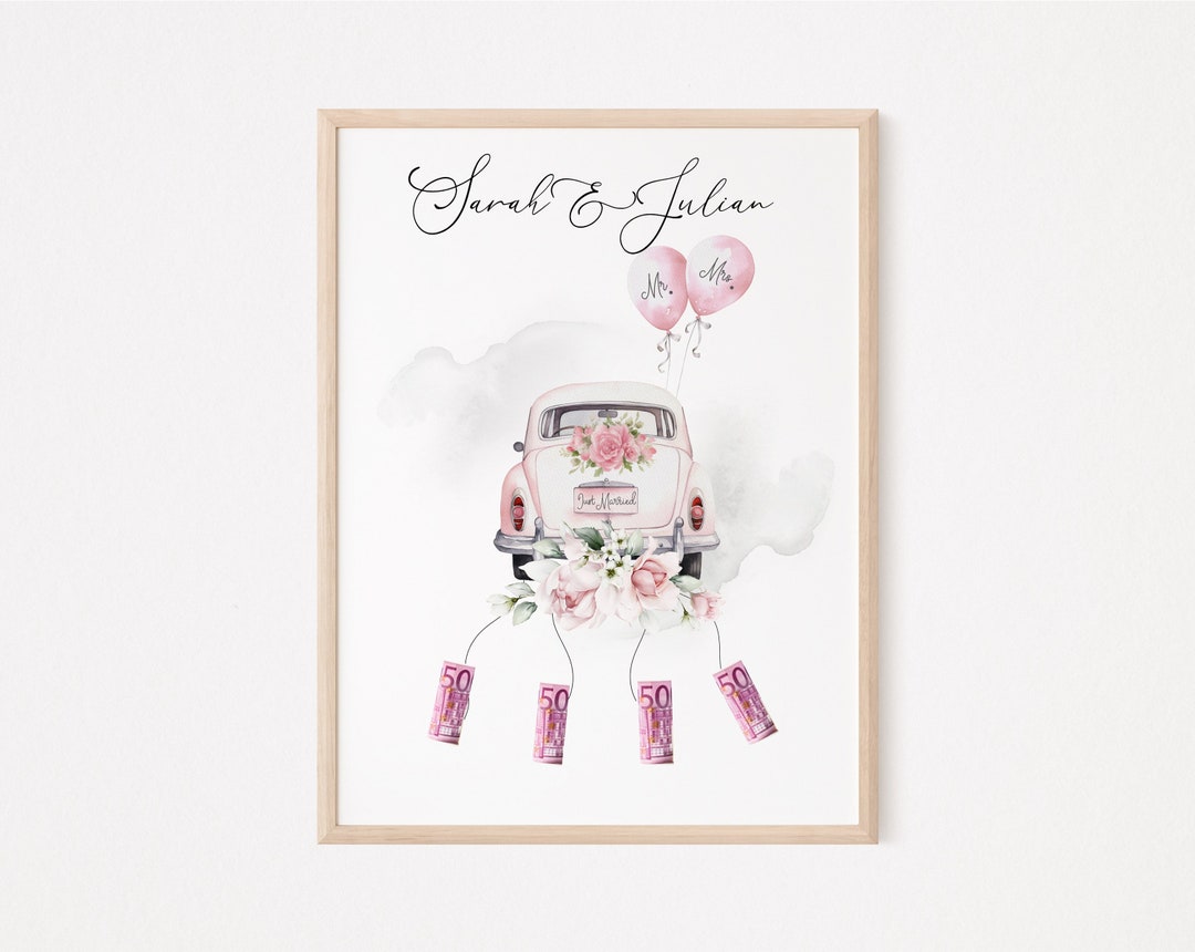 Wedding Gift Money|money Gift for the Wedding|personalized Picture for ...