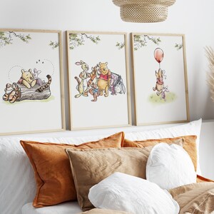 Winnie the Pooh Nursery|digital Winnie the Pooh Poster|animal Themes ...