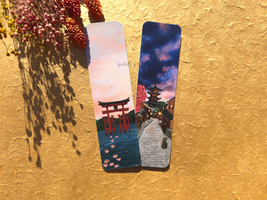 Illustrated Bookmark Front and Back - JAPAN - Original Unique ...